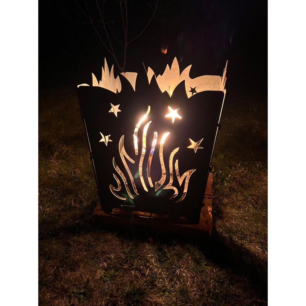 Feuerschale "Flamme" mit Klappfunktion – saico-seiffen